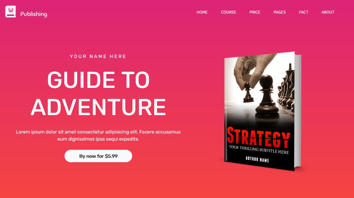 GitHub - Blaise-Telfer/book-landing-page: Landing page for a website