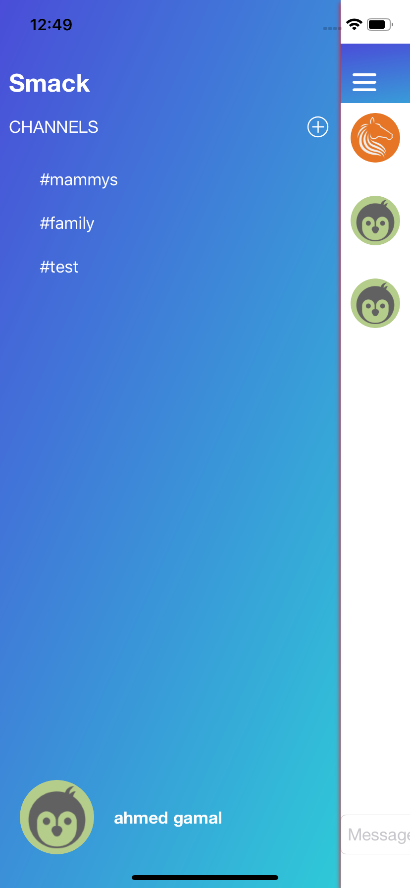 GitHub - ahmedgamal-dev/Smack-App: Chat App Like Slack Environment