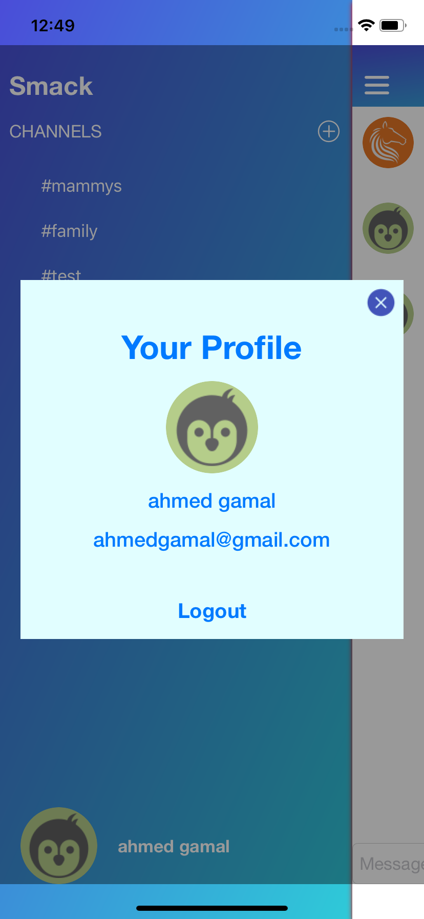 GitHub - ahmedgamal-dev/Smack-App: Chat App Like Slack Environment