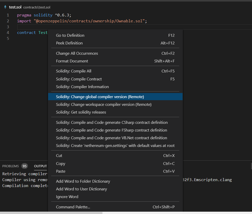 Using wrong solc dependency · Issue #163 · juanfranblanco/vscode-solidity · GitHub