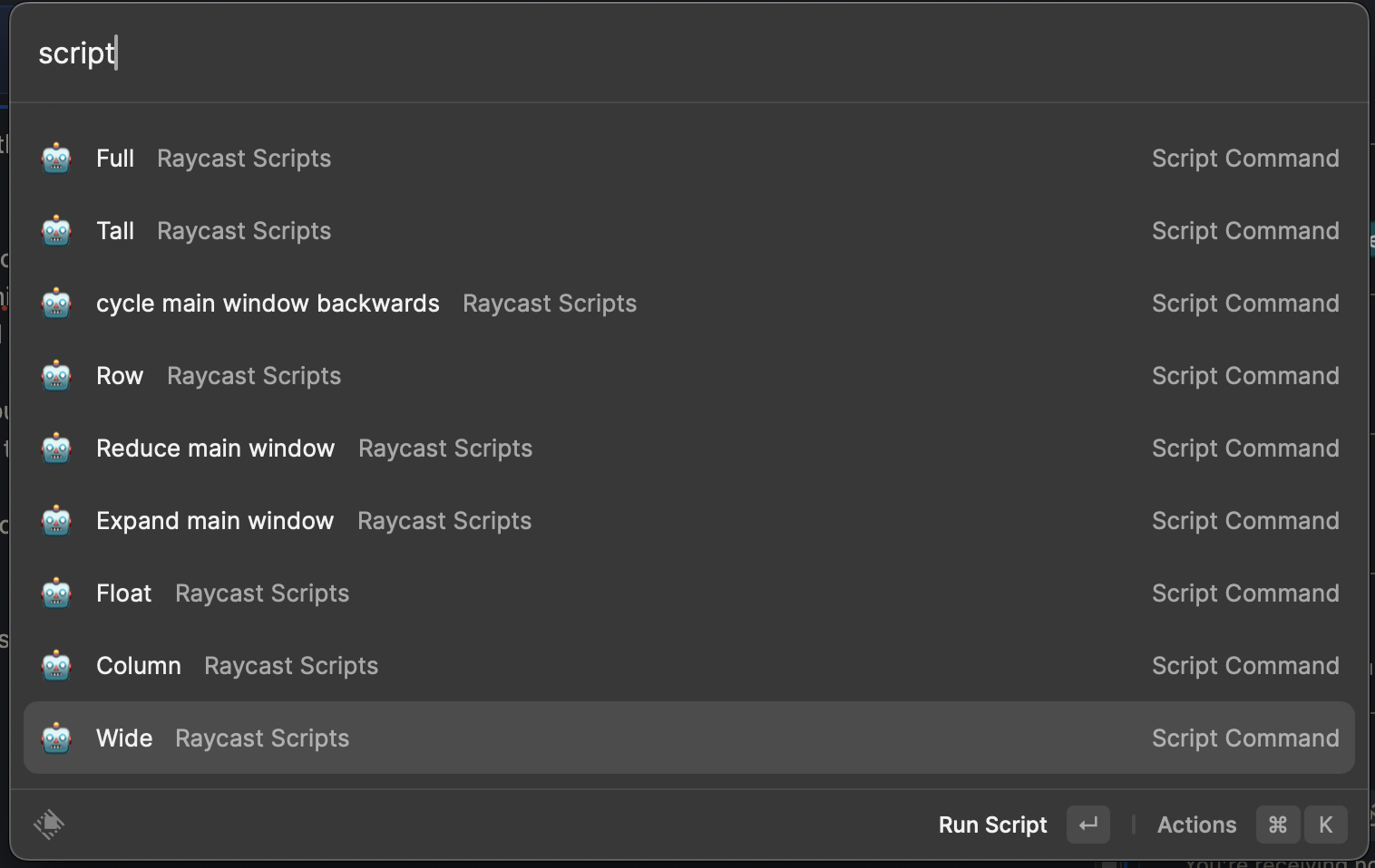 AppleScript/Raycast integration · Issue #1357 · ianyh/Amethyst · GitHub