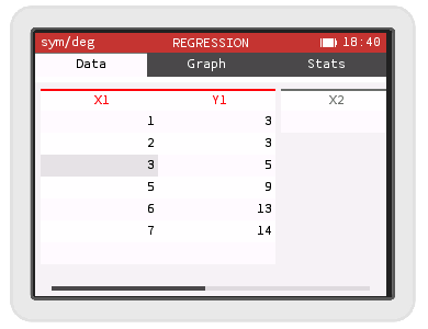 Insert new row in regression · Issue #1824 · numworks/epsilon · GitHub