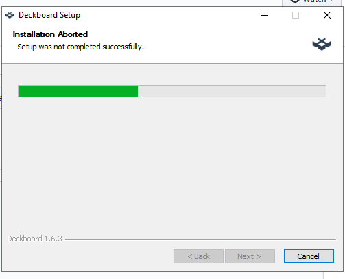 Setup was not completed successfully · Issue #282 · rivafarabi/deckboard · GitHub