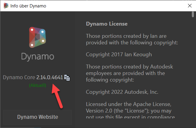 Allow copy the text of the Dynamo version · Issue #217 · DynamoDS/DynamoWishlist · GitHub