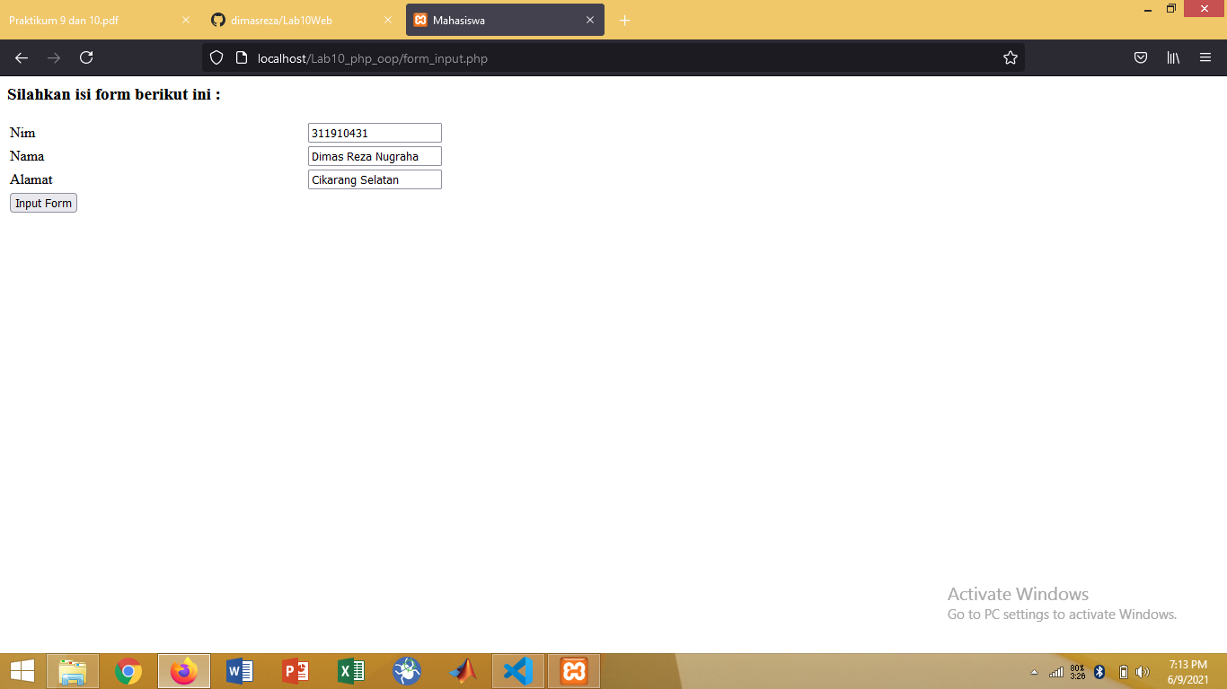 GitHub - dimasreza/Lab10Web