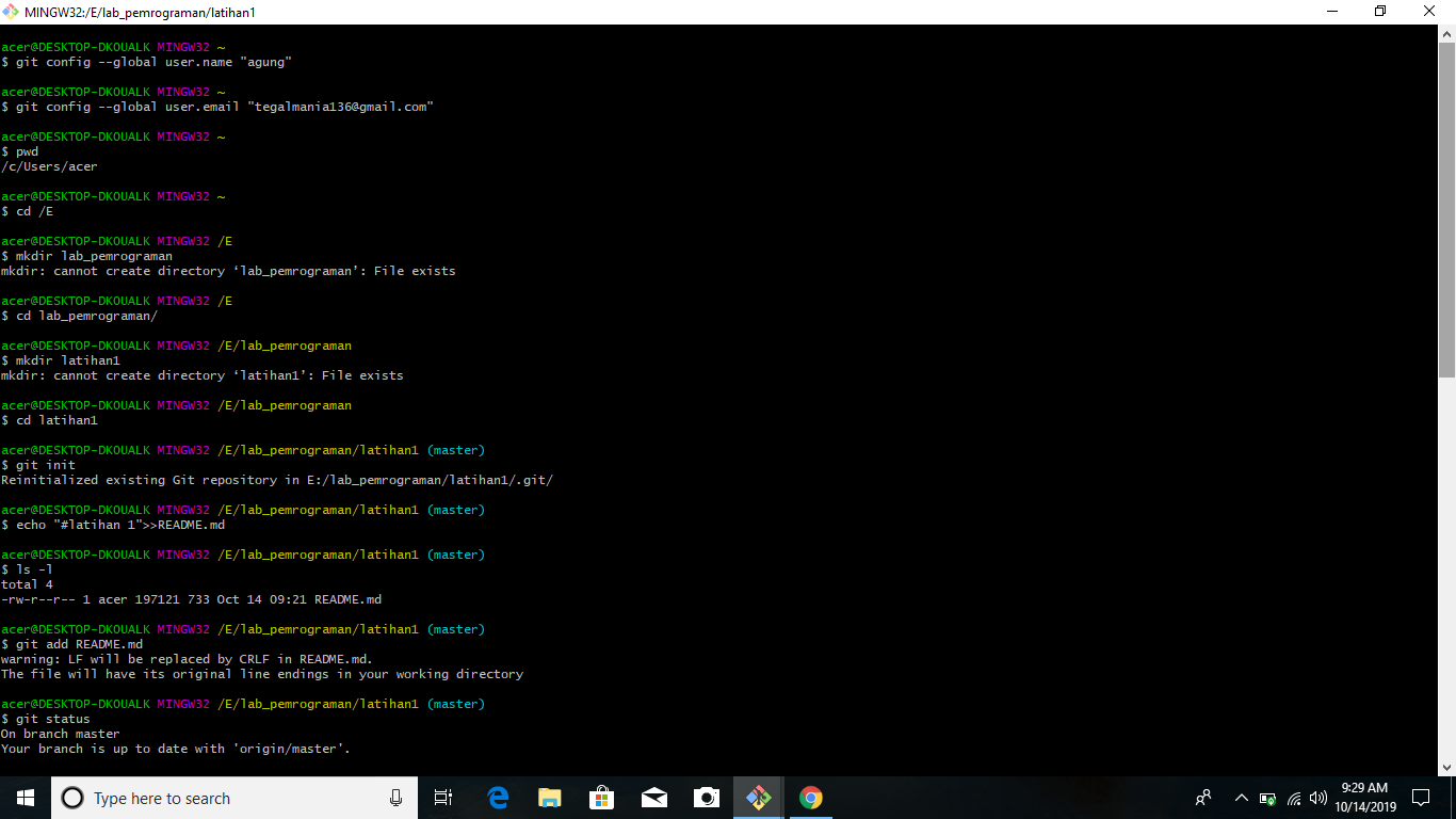 GitHub - agungprastyo136/latihan1