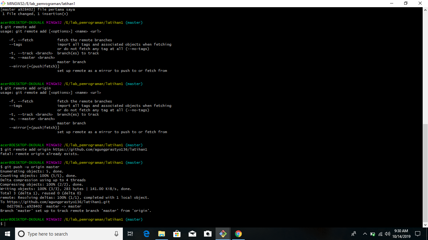 GitHub - agungprastyo136/latihan1