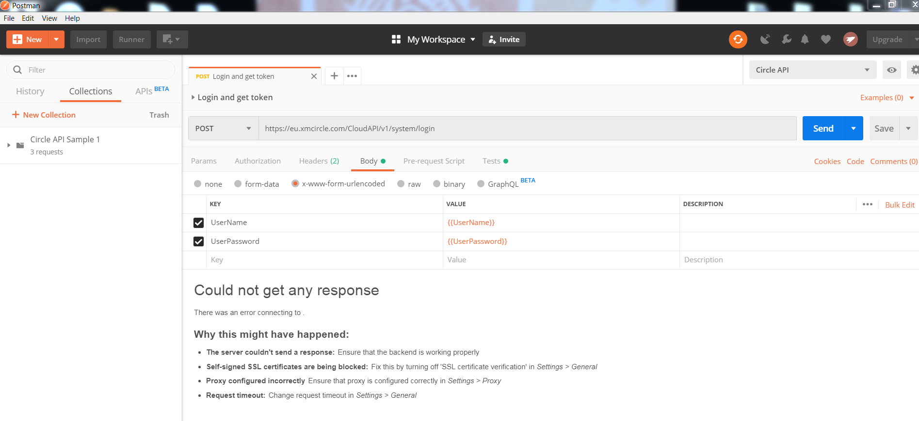 Synced collection throwing 400 Bad Request when signed in as different ...