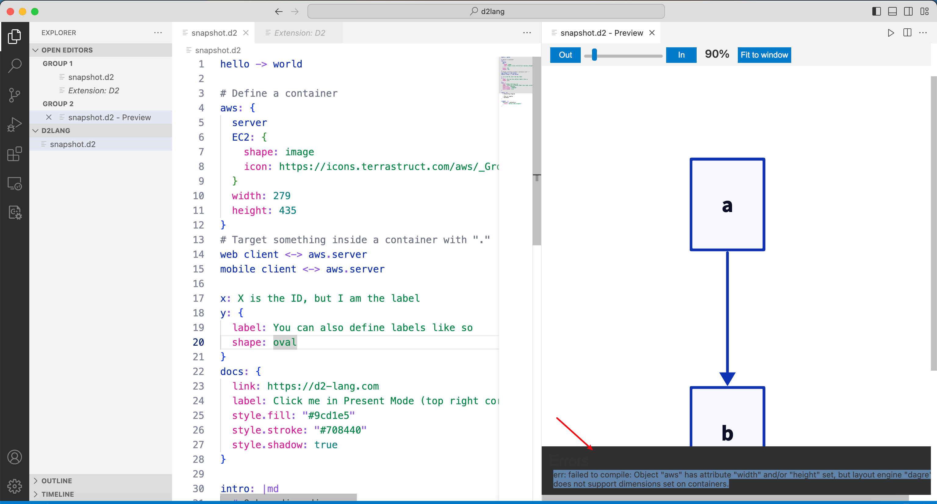 ~~An error occurred with VSCode~~ specify layout engine that supports specific features · Issue ...