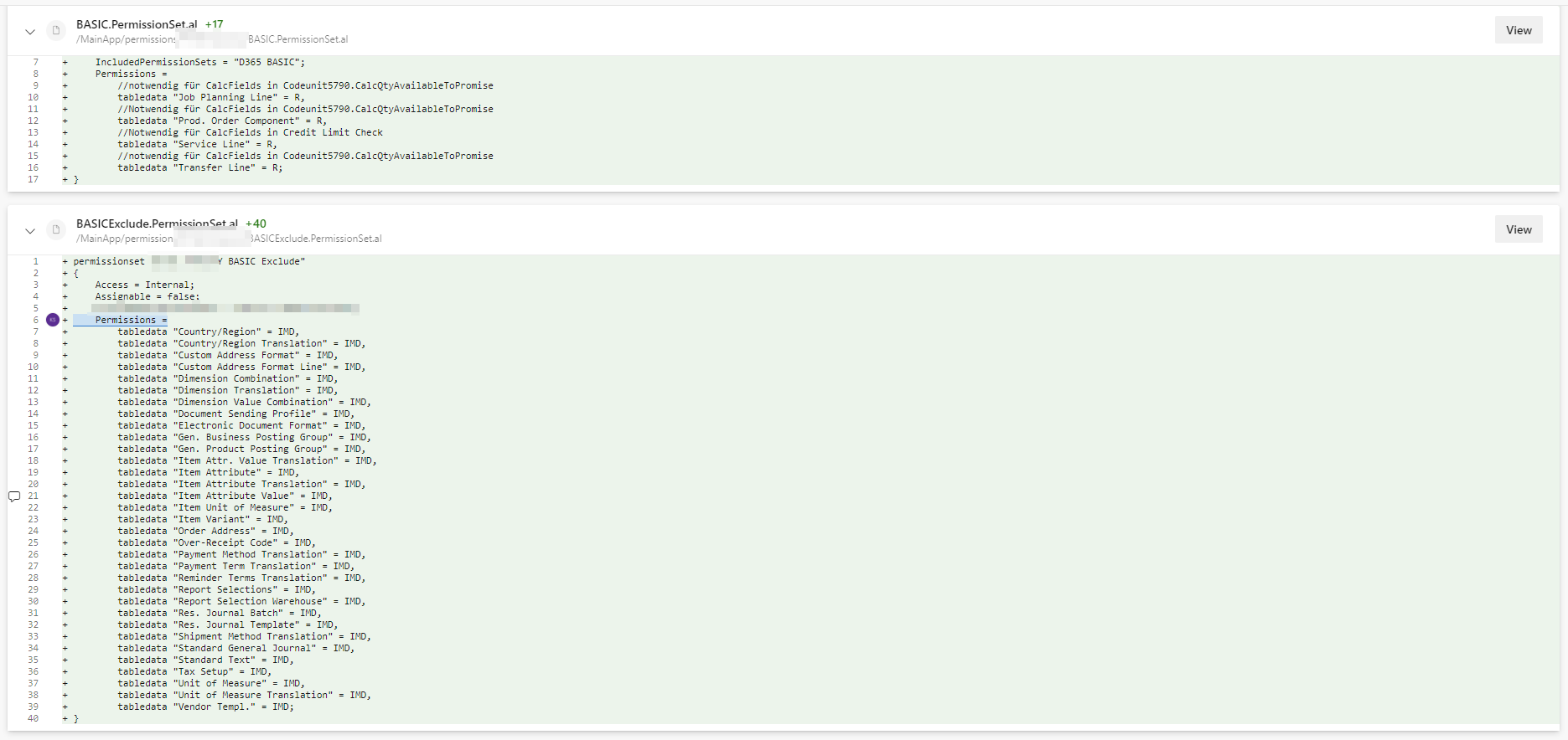 Syntax Highlithing does not work in the Preview of Changes for all files [AL Language Syntax ...