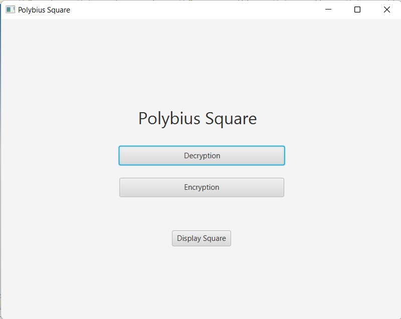 GitHub - paulinanieradzik/PolybiusSquare: Java web app to decode/encode word using Polybius Square