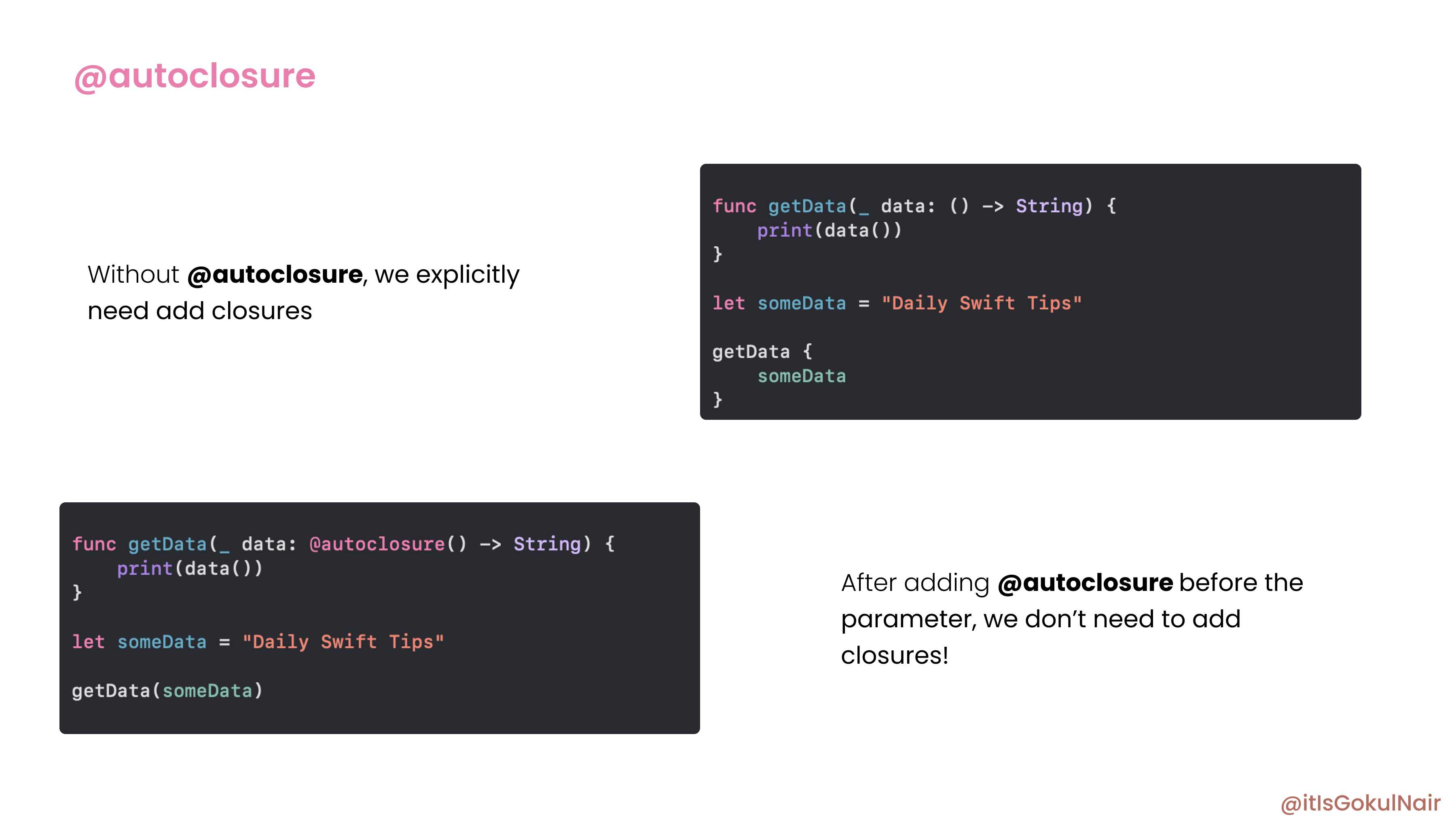 GitHub - gokulnair2001/Daily-Swift-Tips: Daily Swift Tips to brush up your skills 💻