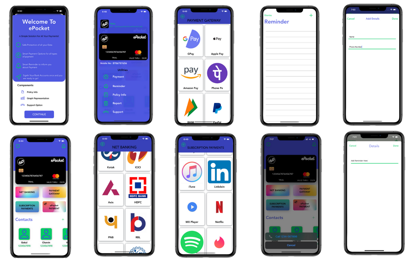 GitHub - gokulnair2001/ePocket: ePocket is an All in One Payment App ...