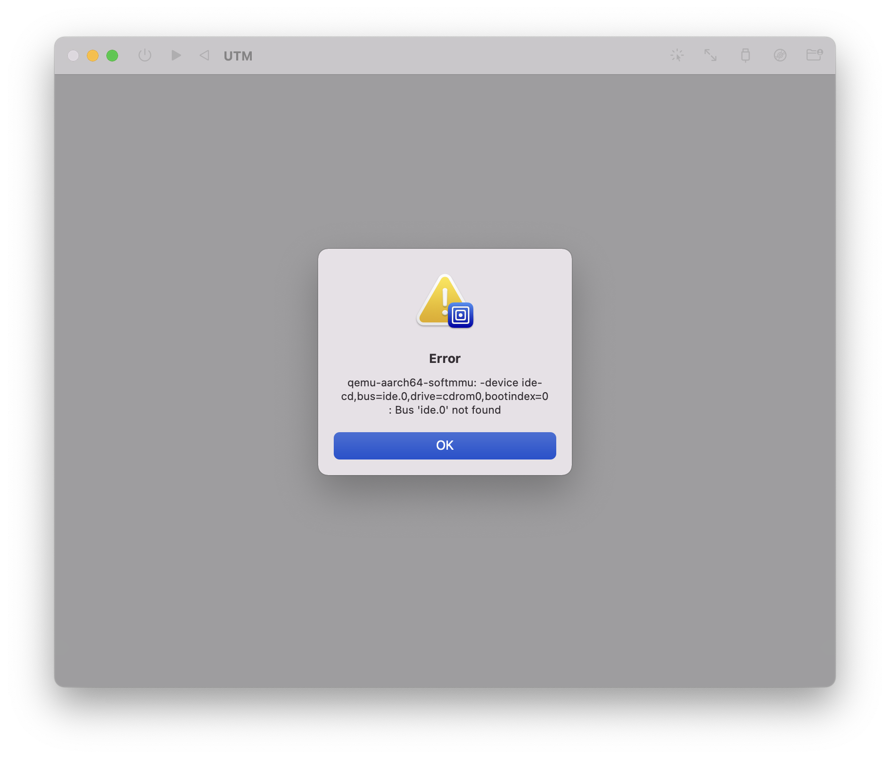 Bus 'ide.0' not found when creating a new virtualized VM (v3.1.3 preview) · Issue #3734 · utmapp ...