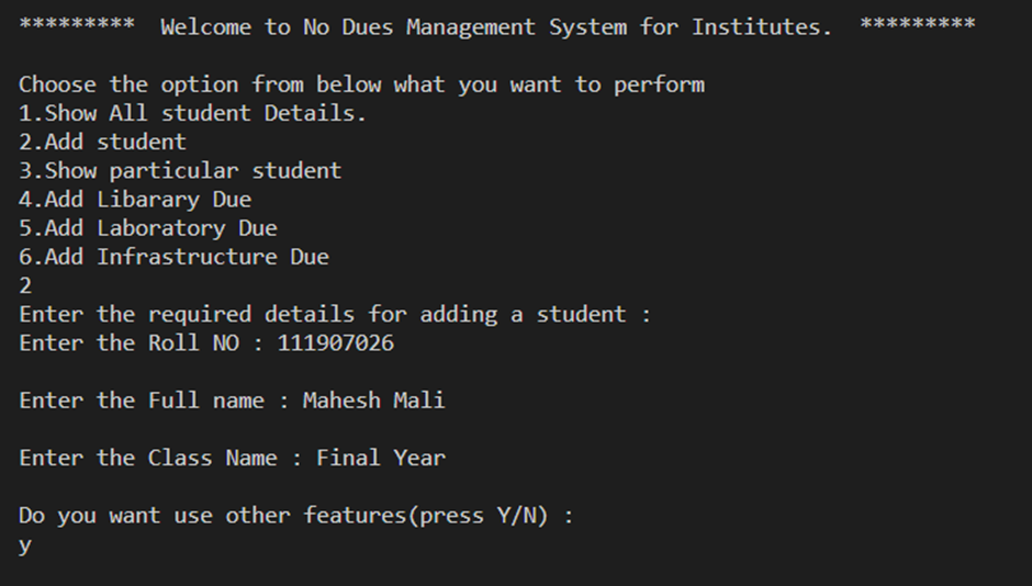 GitHub - Maheshmali1/NO_Dues_Management_System