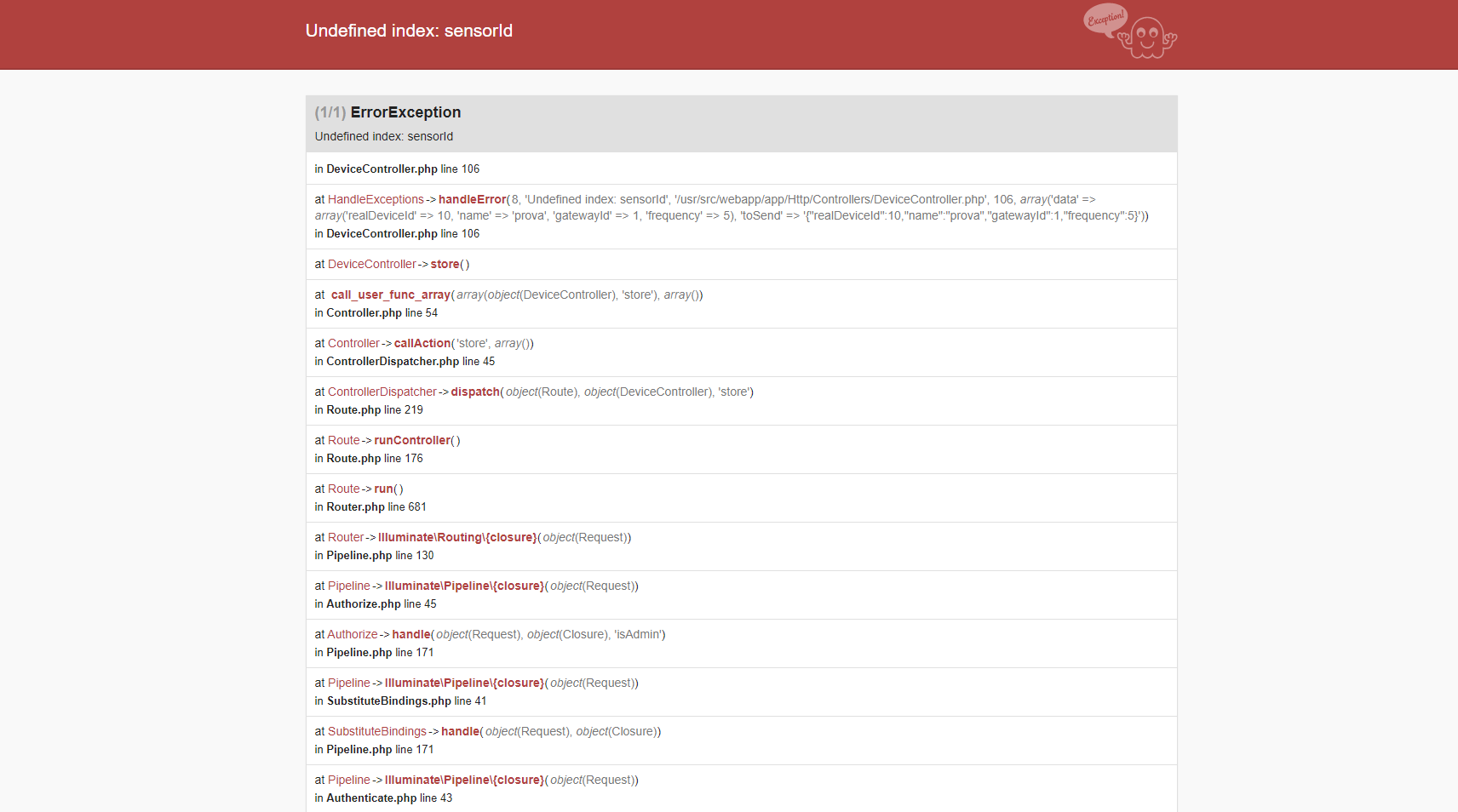 [BACKEND] Errore nell'aggiunta di un device senza sensori · Issue #109 · RedRoundRobin/swe ...