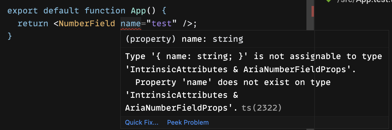 AriaNumberFieldProps do not have a name attribute · Issue #4788 · adobe/react-spectrum · GitHub