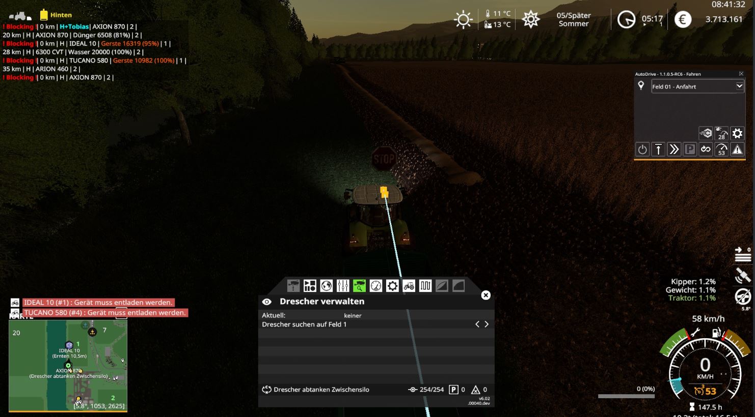Unloader don`t find combine on field · Issue #5778 · Courseplay/courseplay · GitHub