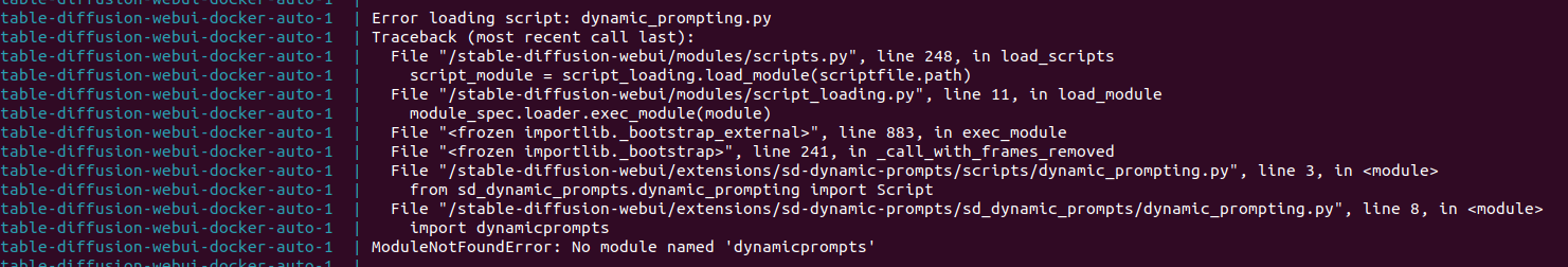 Extensions don't load · Issue #400 · AbdBarho/stable-diffusion-webui-docker · GitHub