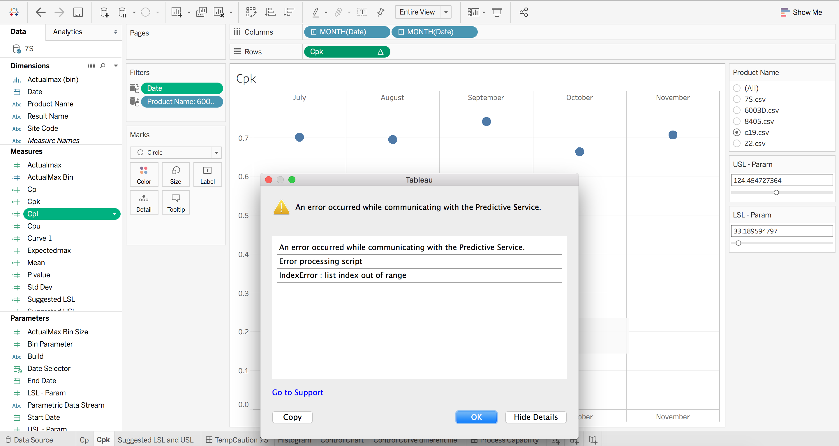 TabPy 'List Index Out Of Range' · Issue #81 · tableau/TabPy · GitHub