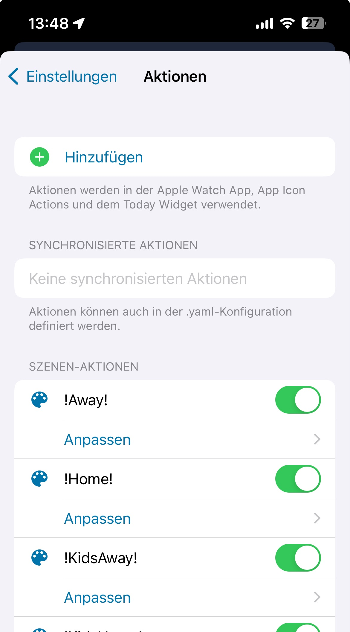 Predefined Actions Don't Work Anymore · Issue #2440 · home-assistant/iOS · GitHub