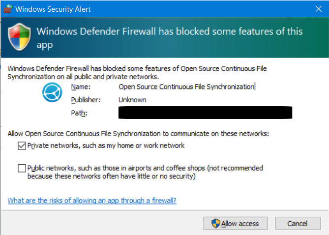 Change name from "Open Source Continuous File Synchronization" to "Syncthing" in Windows ...