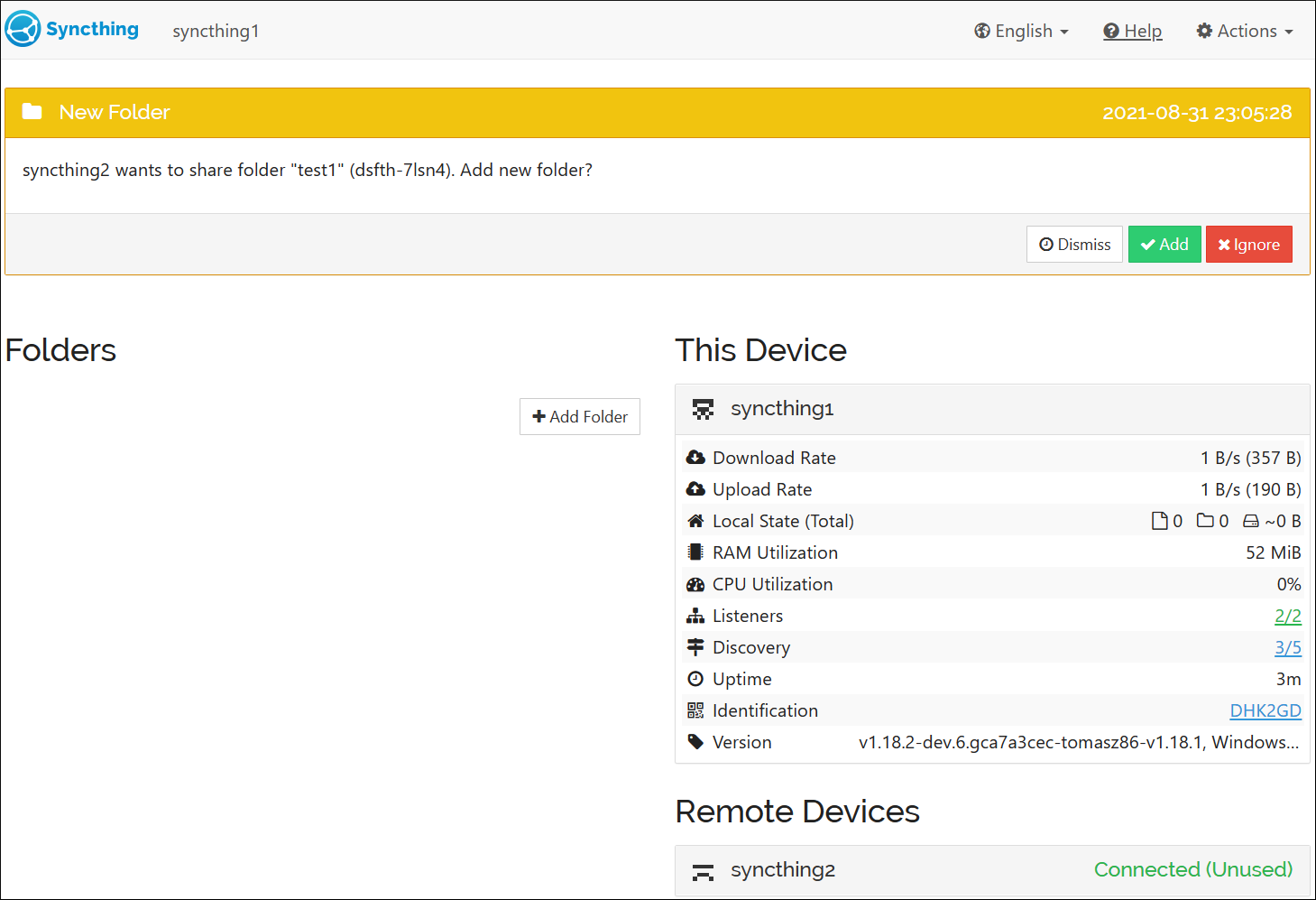 Auto Accept folders always 'Up to date' after removed from remote device · Issue #7917 ...