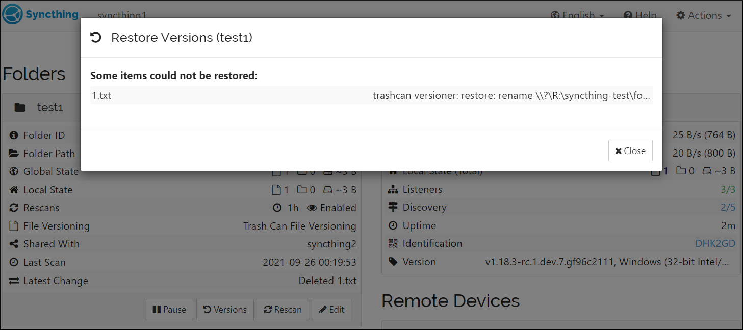 Trash Can File Versioning always throws errors on restore (even when succeeded) · Issue #7965 ...