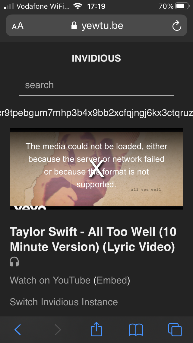 [Bug] Videos don't play on iOS and iPadOS Safari · Issue #2596 · iv-org/invidious · GitHub