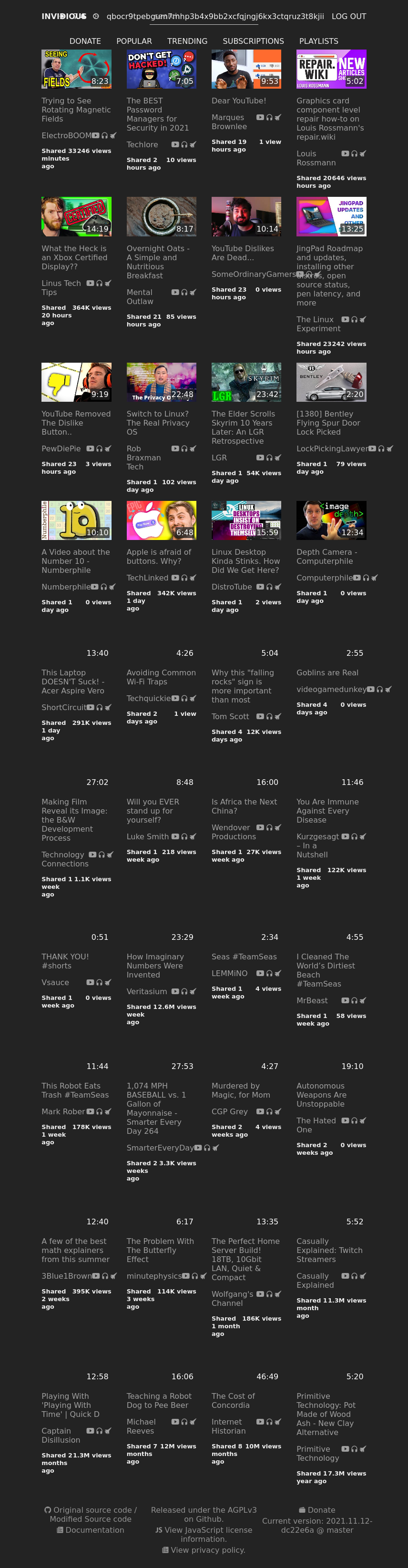[Bug] Long usernames overlap into Search bar · Issue #2597 · iv-org/invidious · GitHub