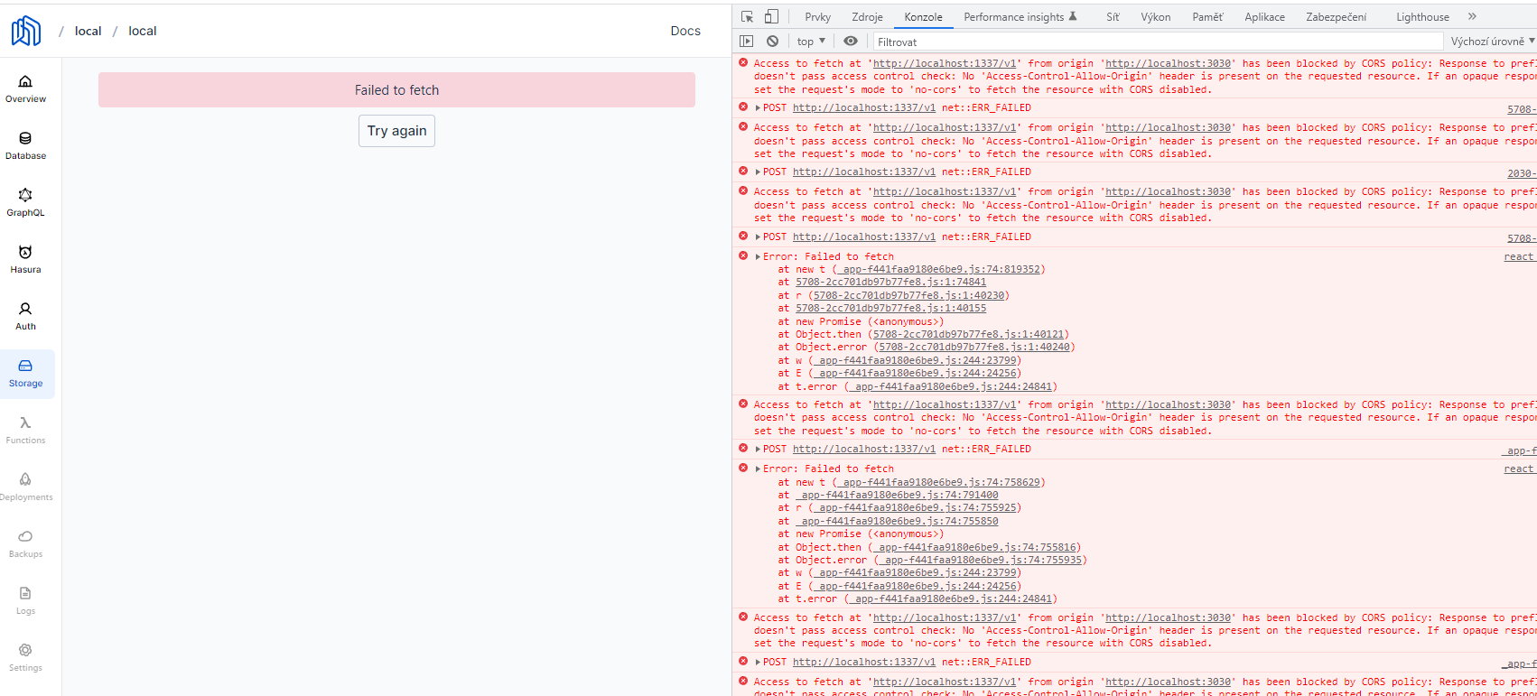 Dashboard - Cannot read properties of null (reading 'awsName') · Issue #1370 · nhost/nhost · GitHub