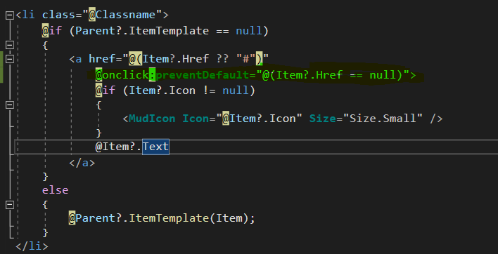 Null href on BreadcrumbItem not working as expected · Issue #854 · MudBlazor/MudBlazor · GitHub