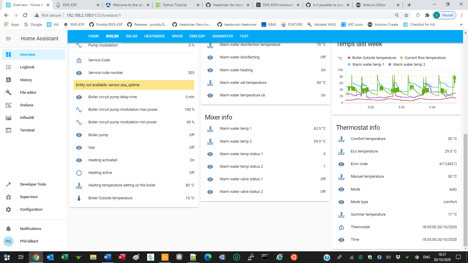 Is It Possible To Override The Current Room Temperature Of The Thermostat In Any Way · Issue
