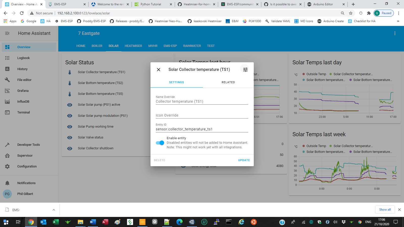 Is It Possible To Override The Current Room Temperature Of The Thermostat In Any Way · Issue