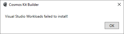 Dev Kit not installing: Visual Studio workloads not found · Issue #1233 · CosmosOS/Cosmos · GitHub