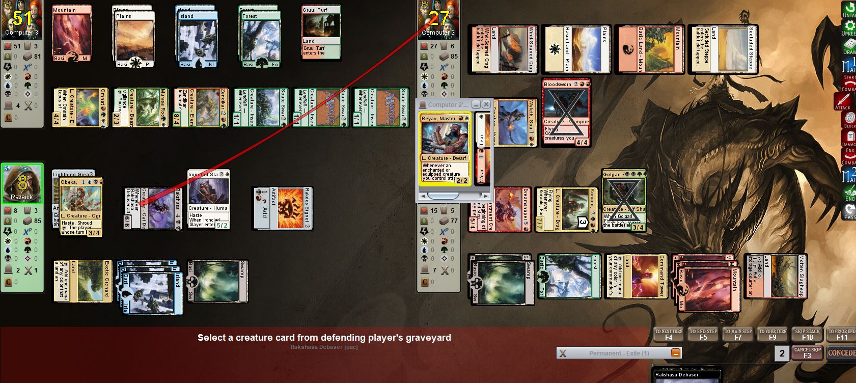 Attacking with Rakshasa Debaser · Issue #7254 · magefree/mage · GitHub