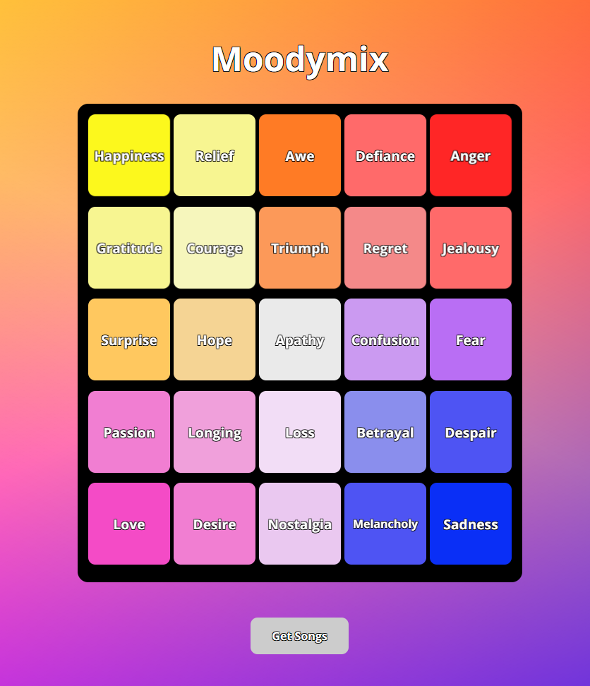 GitHub - alexbhas/moodymix: Flask/Svelte application that allows users ...