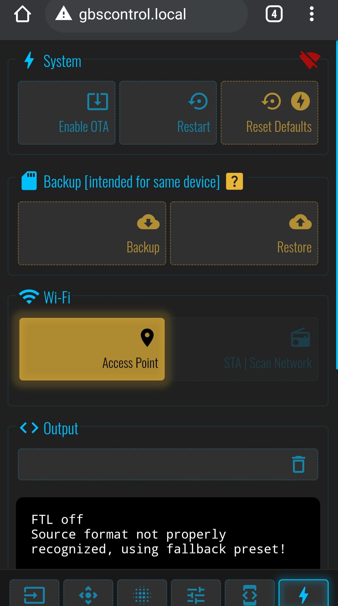 Got my board wired up today but it onlys works on wifi for a few seconds and then stops until I ...