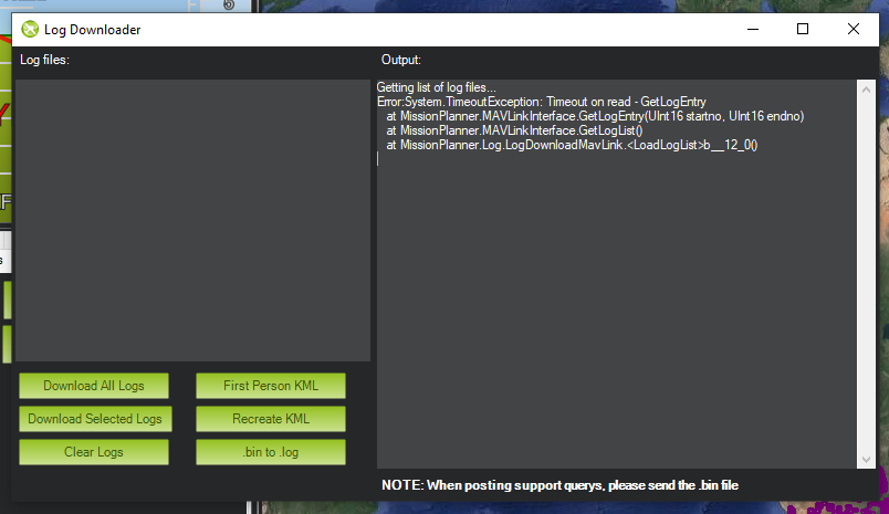 Dataflash download crashes · Issue #2167 · ArduPilot/MissionPlanner · GitHub