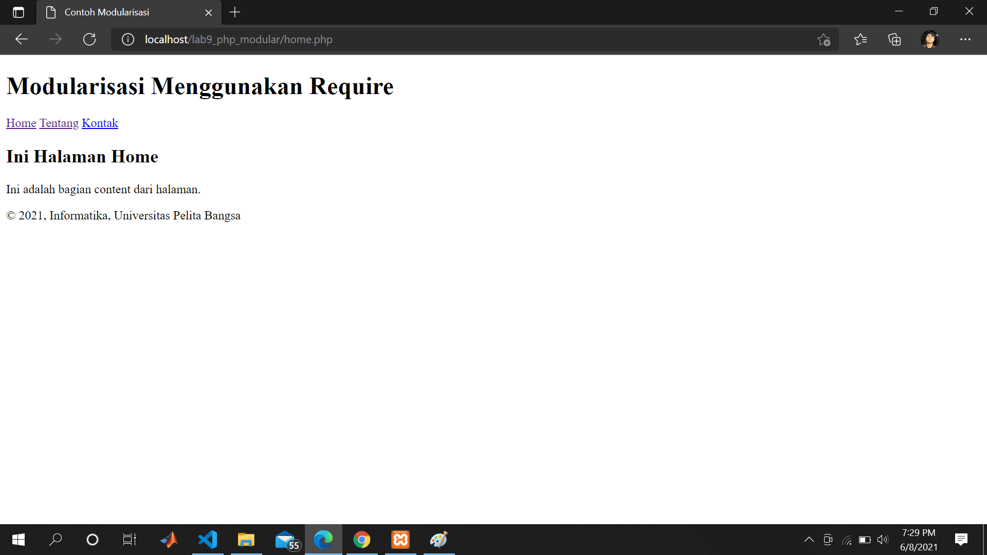 GitHub - alfanshaabif/Lab9Web: Pertemuan ke-11 - Tugas Praktikum 9 - ( PHP Modular ...