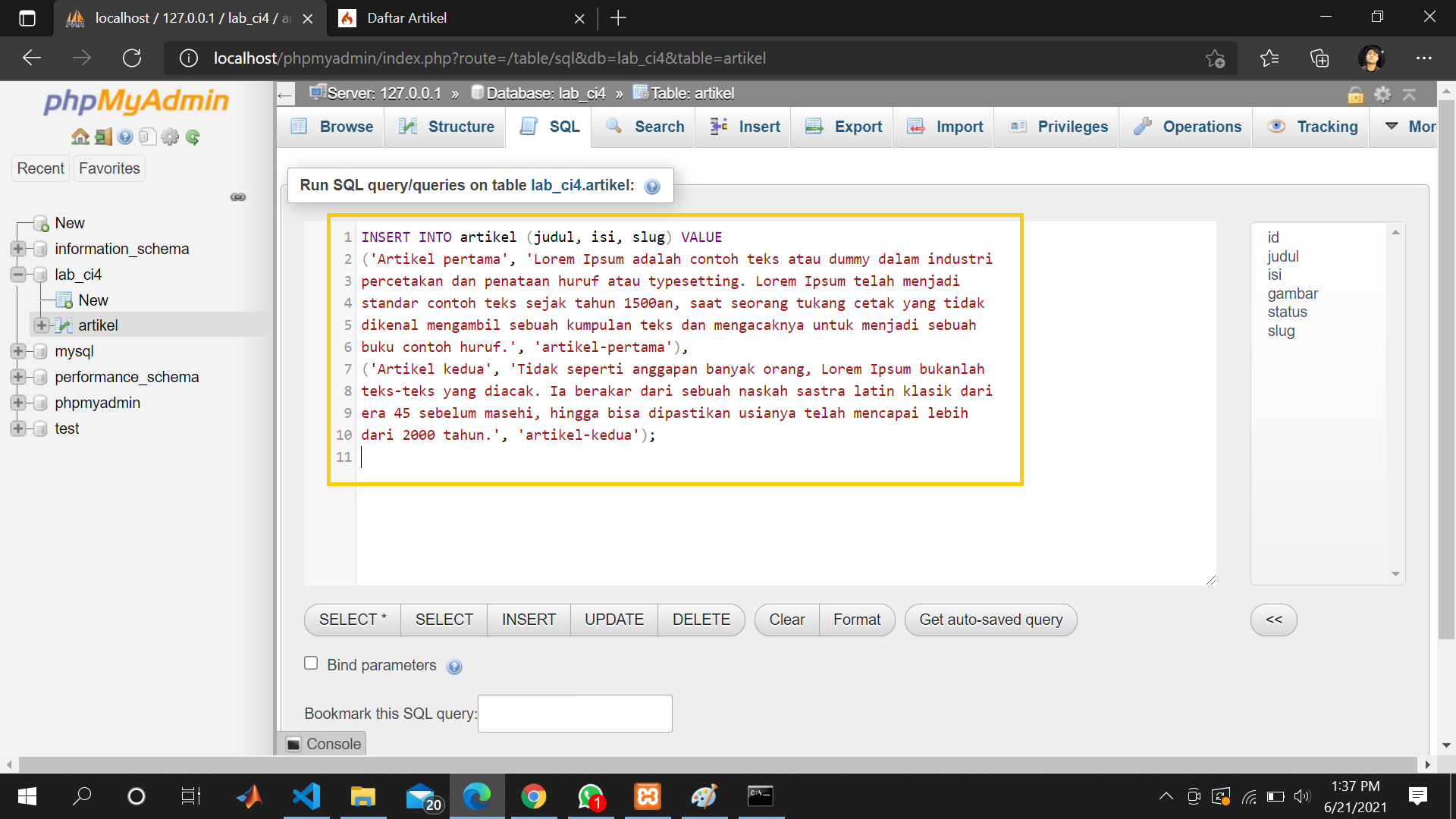 GitHub - alfanshaabif/Lab11Web: Pertemuan ke-12, 13, 14, 15 - Tugas ...