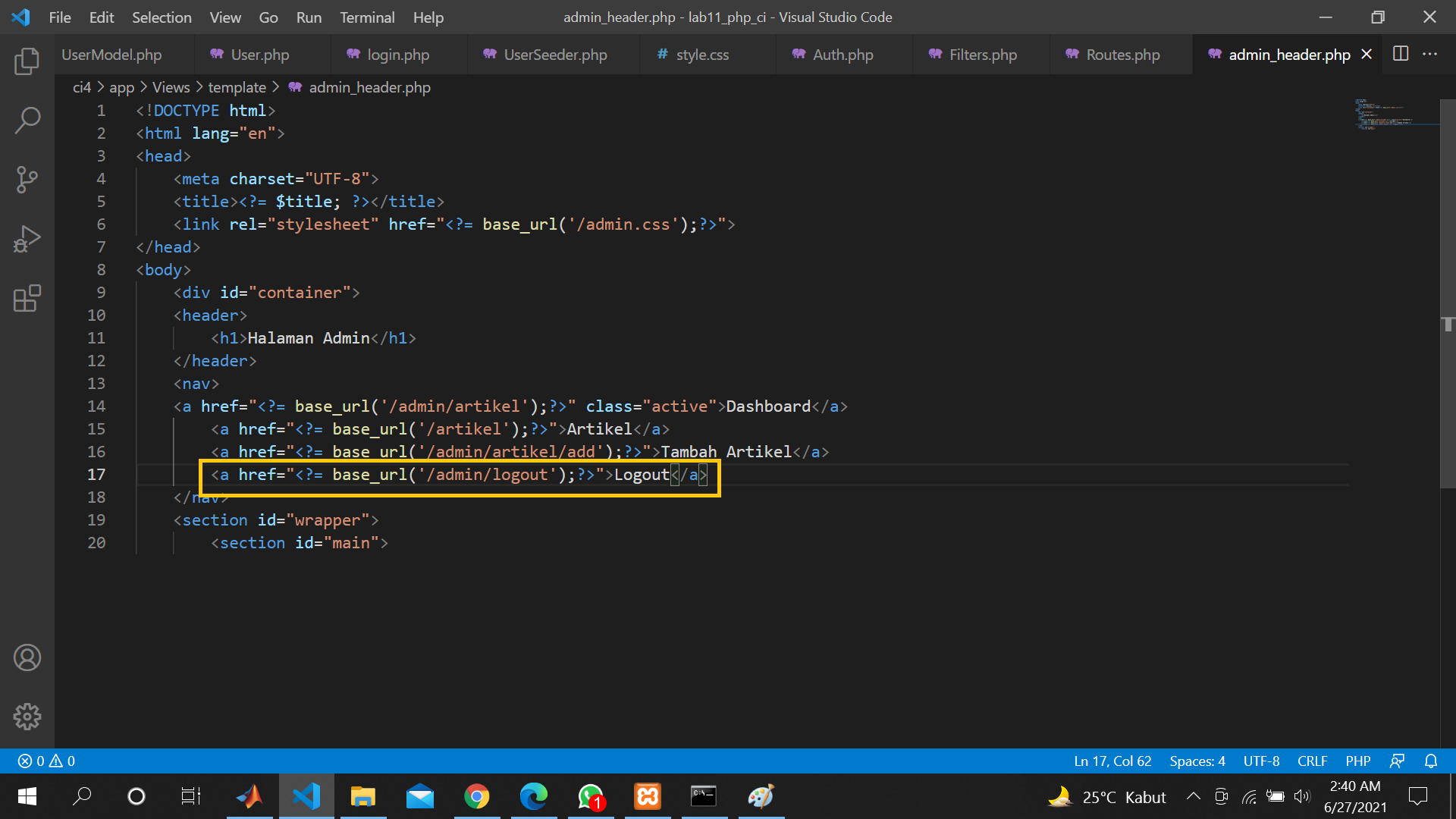 GitHub - alfanshaabif/Lab11Web: Pertemuan ke-12, 13, 14, 15 - Tugas ...