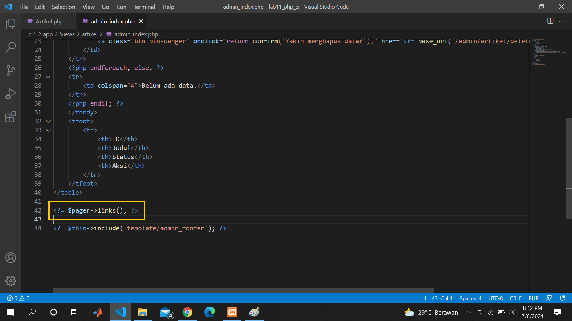 GitHub - alfanshaabif/Lab11Web: Pertemuan ke-12, 13, 14, 15 - Tugas ...
