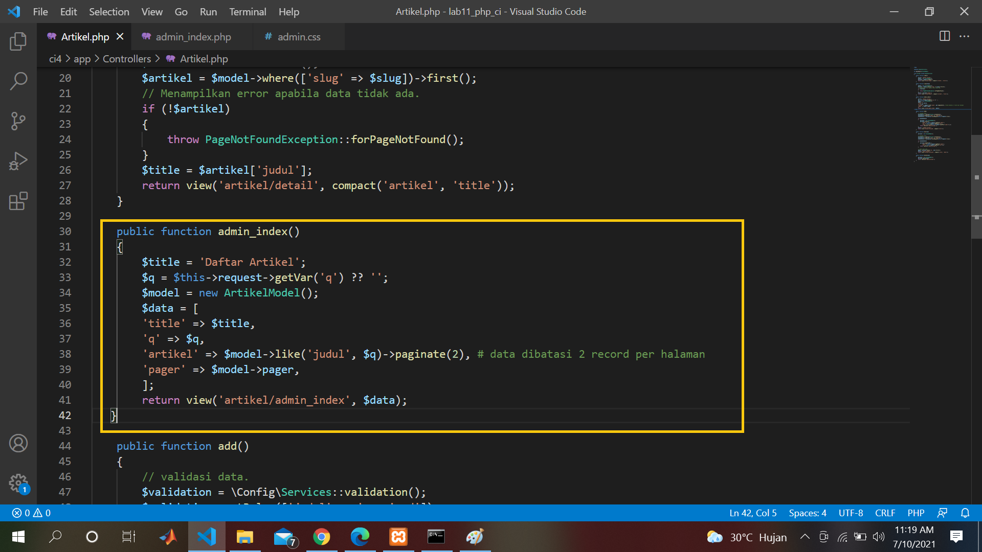 GitHub - alfanshaabif/Lab11Web: Pertemuan ke-12, 13, 14, 15 - Tugas ...