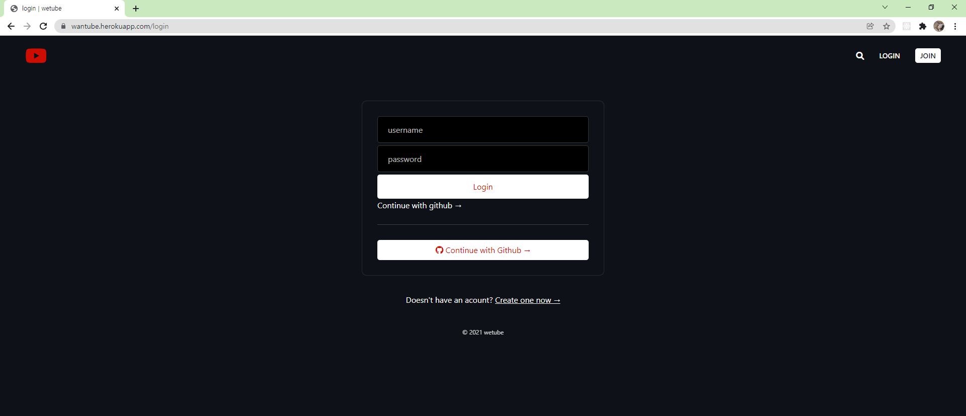 GitHub - MyungWanPark/Wetube: Wetube coding using Nodejs, ES6, express, mongoDB