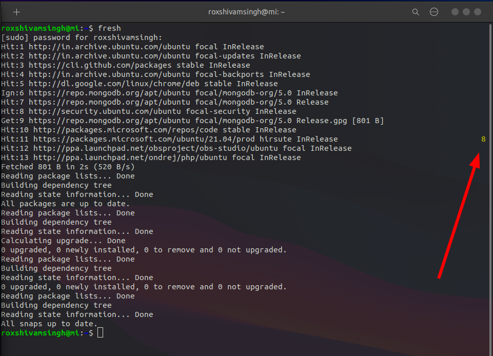 In terminal, unnecessary character stuck in right side. · Issue #592 ...