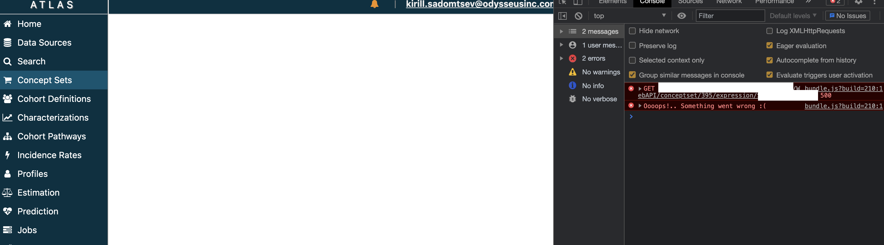 White screen on the concept set page if a user does not have vocabulary data source role · Issue ...