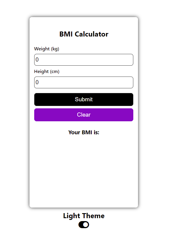 GitHub - OskarMularski98/bmi-calculator