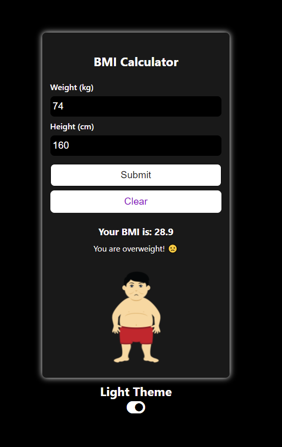 GitHub - OskarMularski98/bmi-calculator