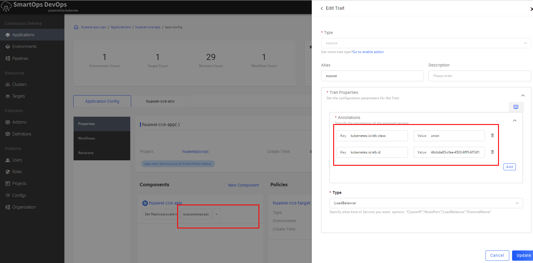 Service does not support custom annotation · Issue #5605 · kubevela/kubevela · GitHub